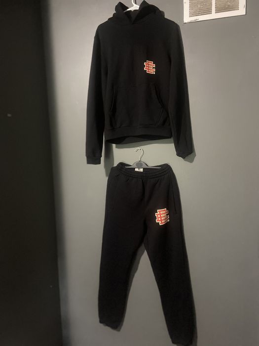 Eric Emanuel Eric Emanuel EE Basic Full Sweatsuit Black Varsity Red | Grailed