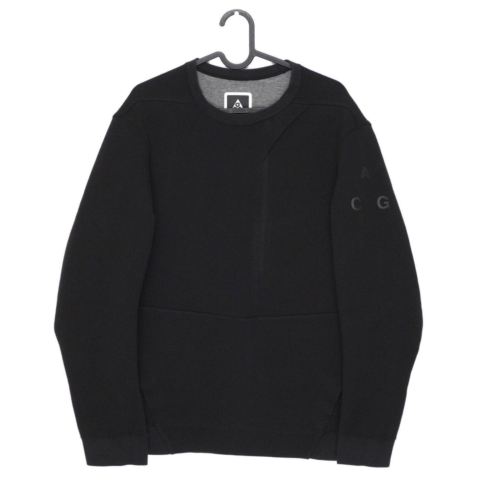 Nike ACG Nike ACG Lab SS18 Errolson Hugh Swoosh Black Crew Sweatshirt ...