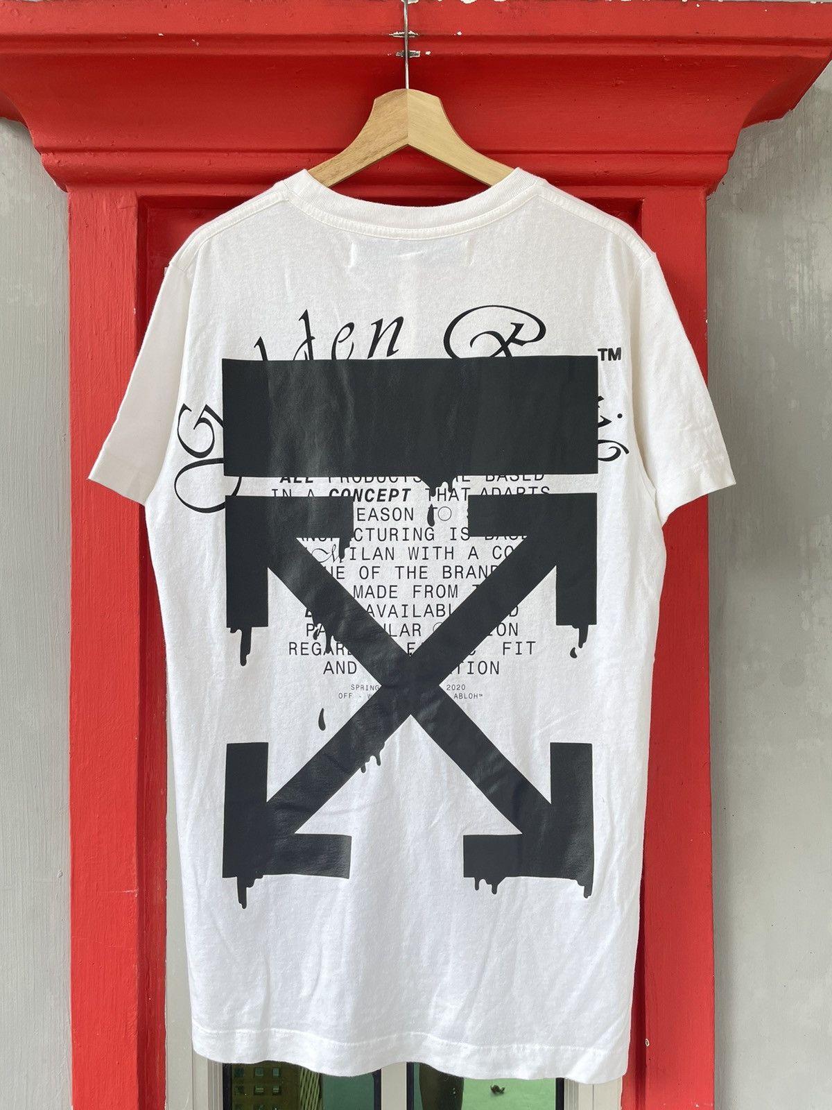 Off-White × Virgil Abloh Off - White SS20 Dripping Arrow Golden Ratio ...