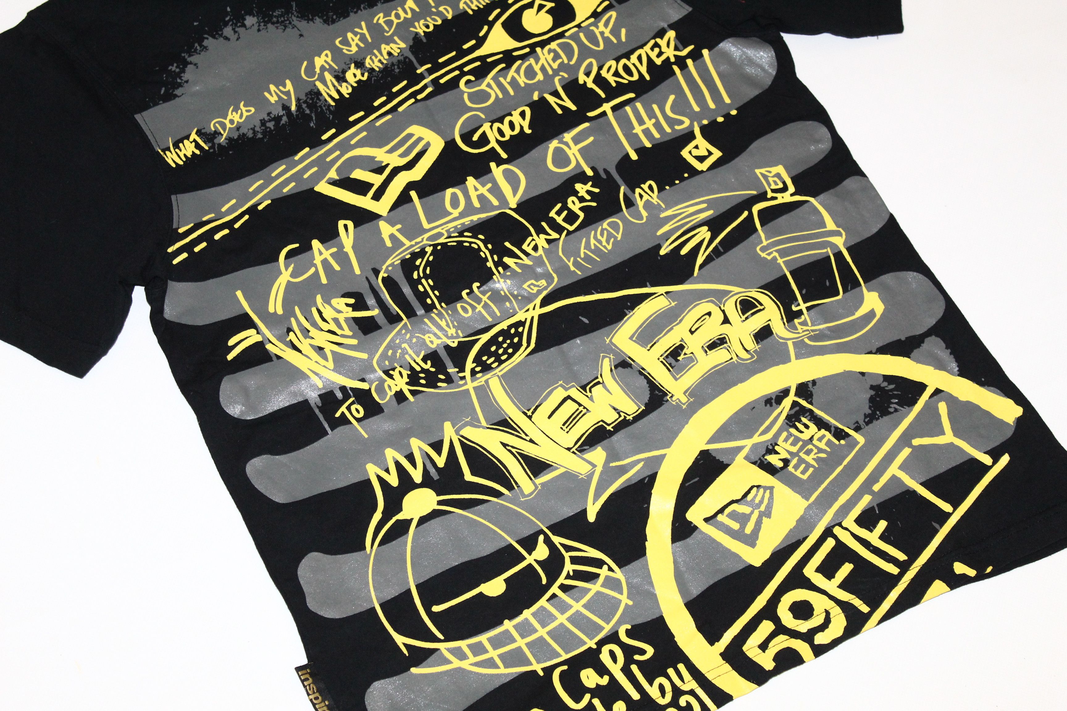 New Era VTG🔥 New Era 59FIFTY Inspired OG graffiti art baggy t-shirt ...