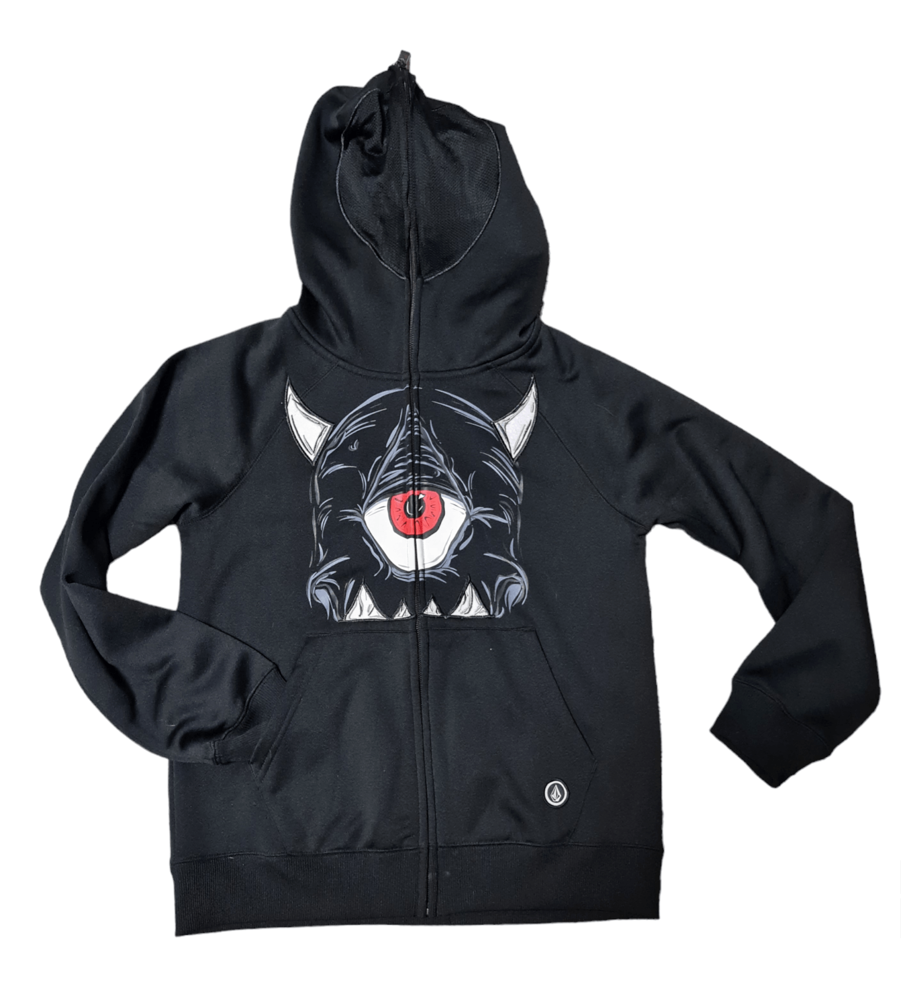 Skategang × Volcom Rare Volcom Monster Prey Fleece Full Zip Hoodie ...