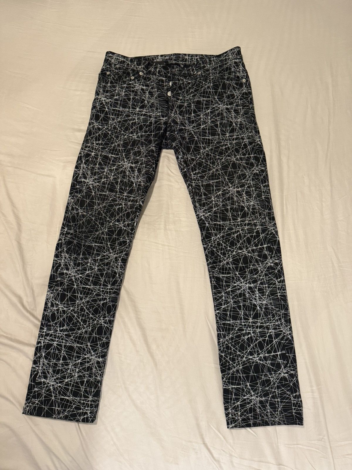 Dior Scribble Denim Jeans | Grailed