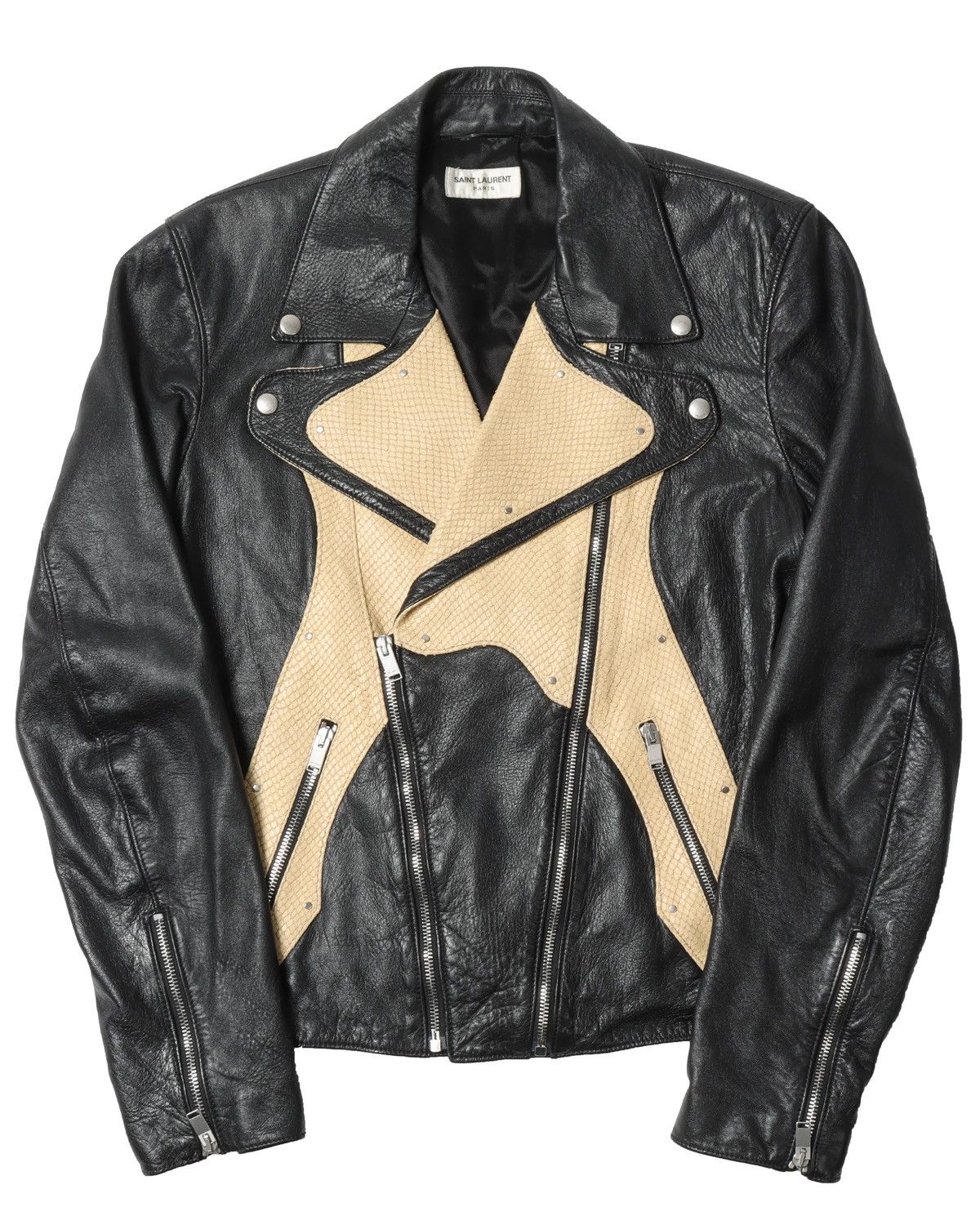 Saint Laurent Paris Hedi guitar leather jacket | Grailed
