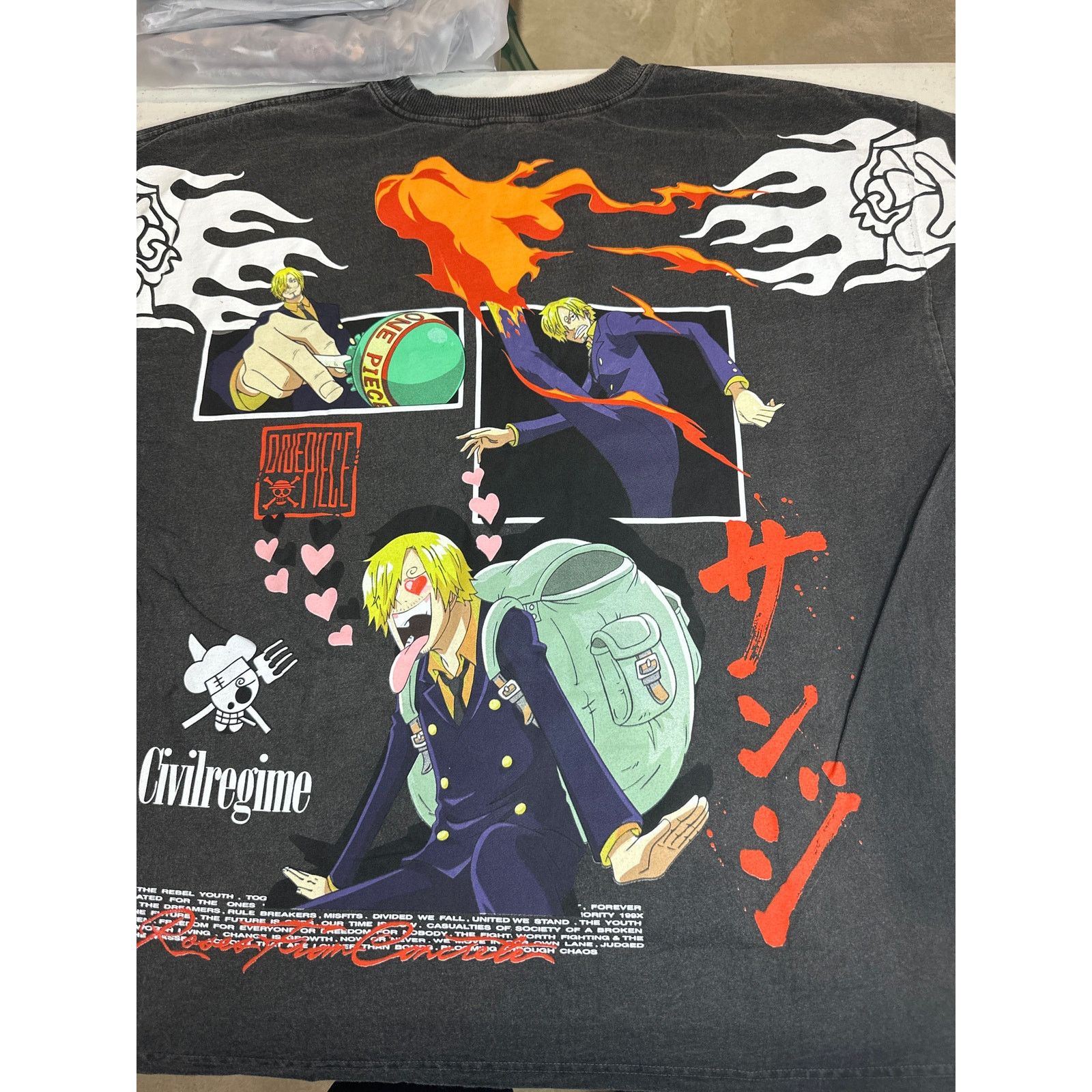Civil Regime Civil Regime One Piece Player of Chaos Oversized Tee (XL ...