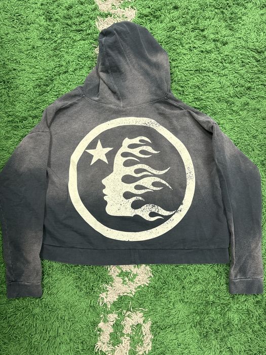 HELLSTAR Hellstar cropped zip up hoodie | Grailed