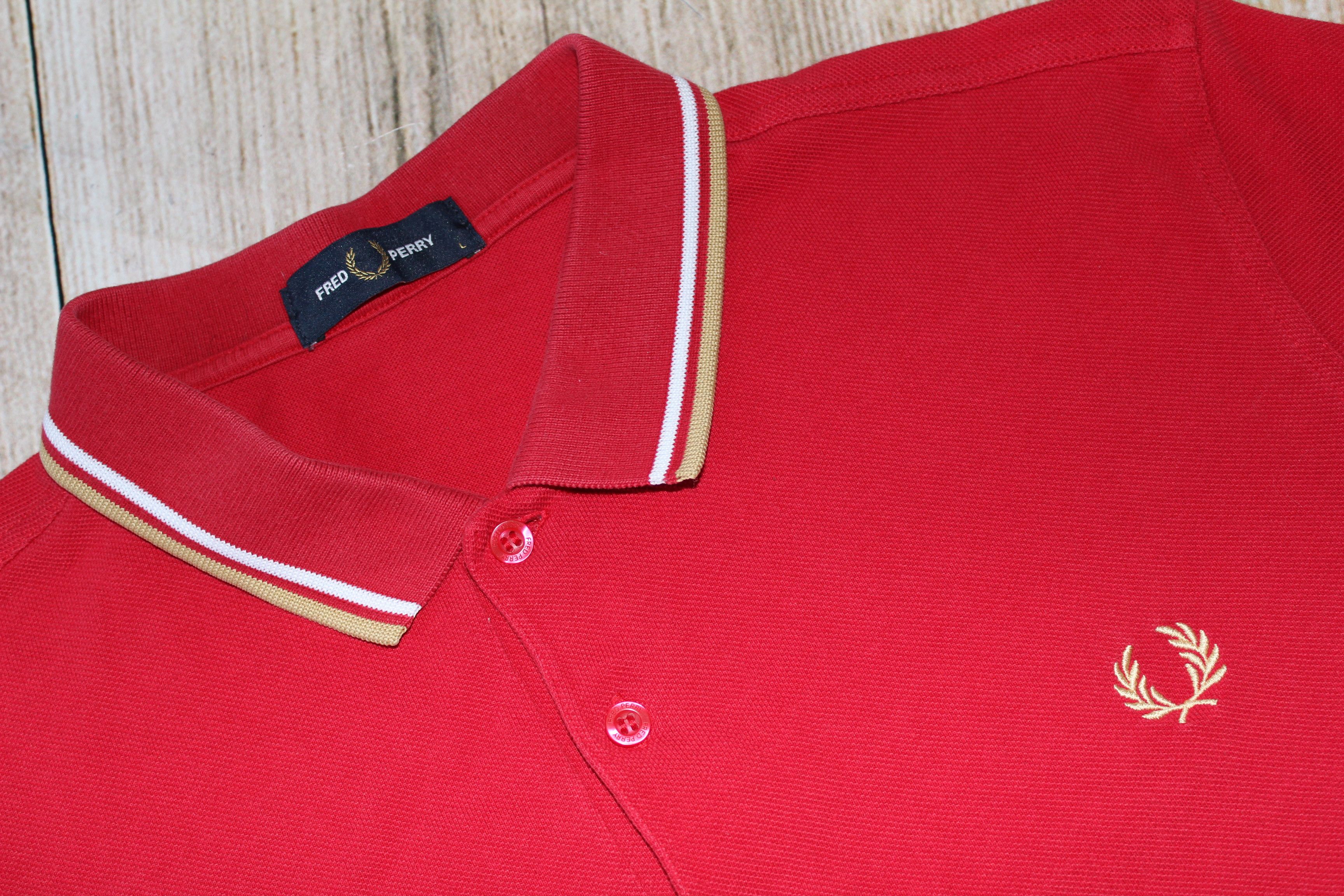 Fred Perry Fred Perry Short Sleeve Red Polo Shirt Grailed