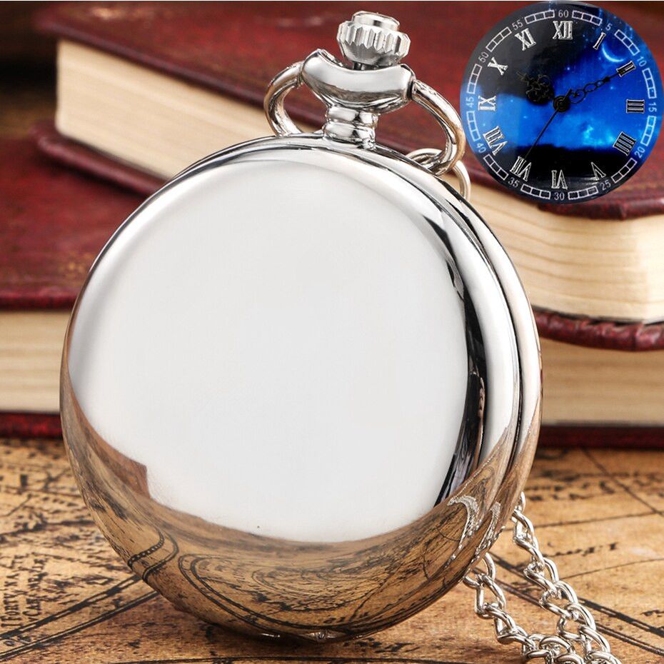 Watch Starry Sky Blue Pocket Watch Quartz Clock Pendant Gift | Grailed