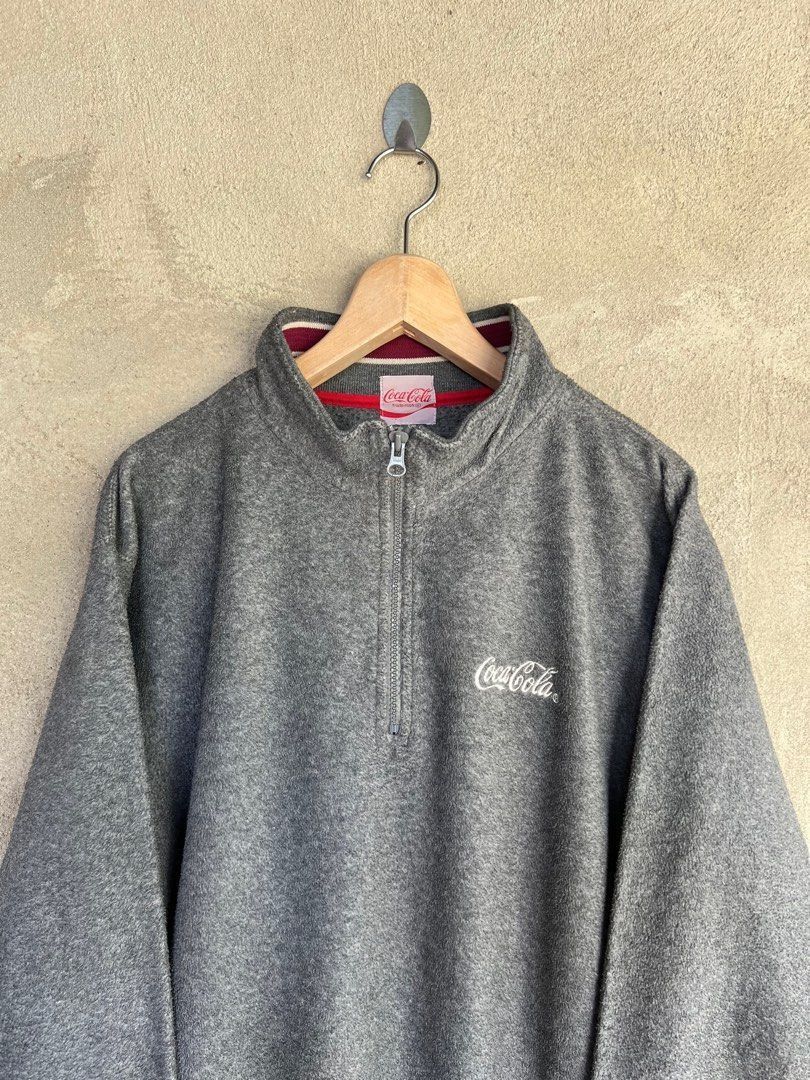 Coca Cola Vintage Coca Cola Small Logo Fleece Sweatshirt | Grailed