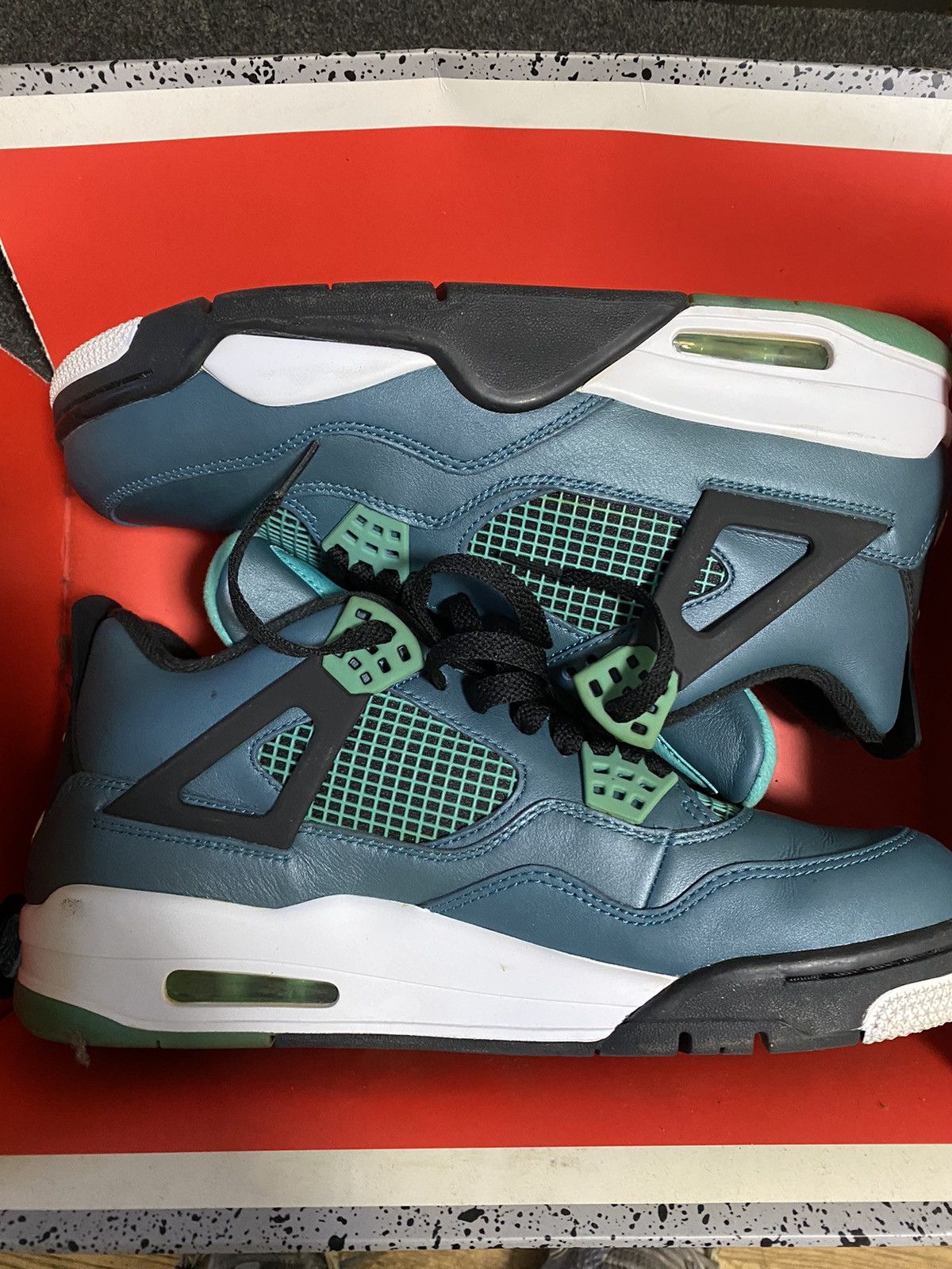 Nike Air Jordan 4 teal | Grailed