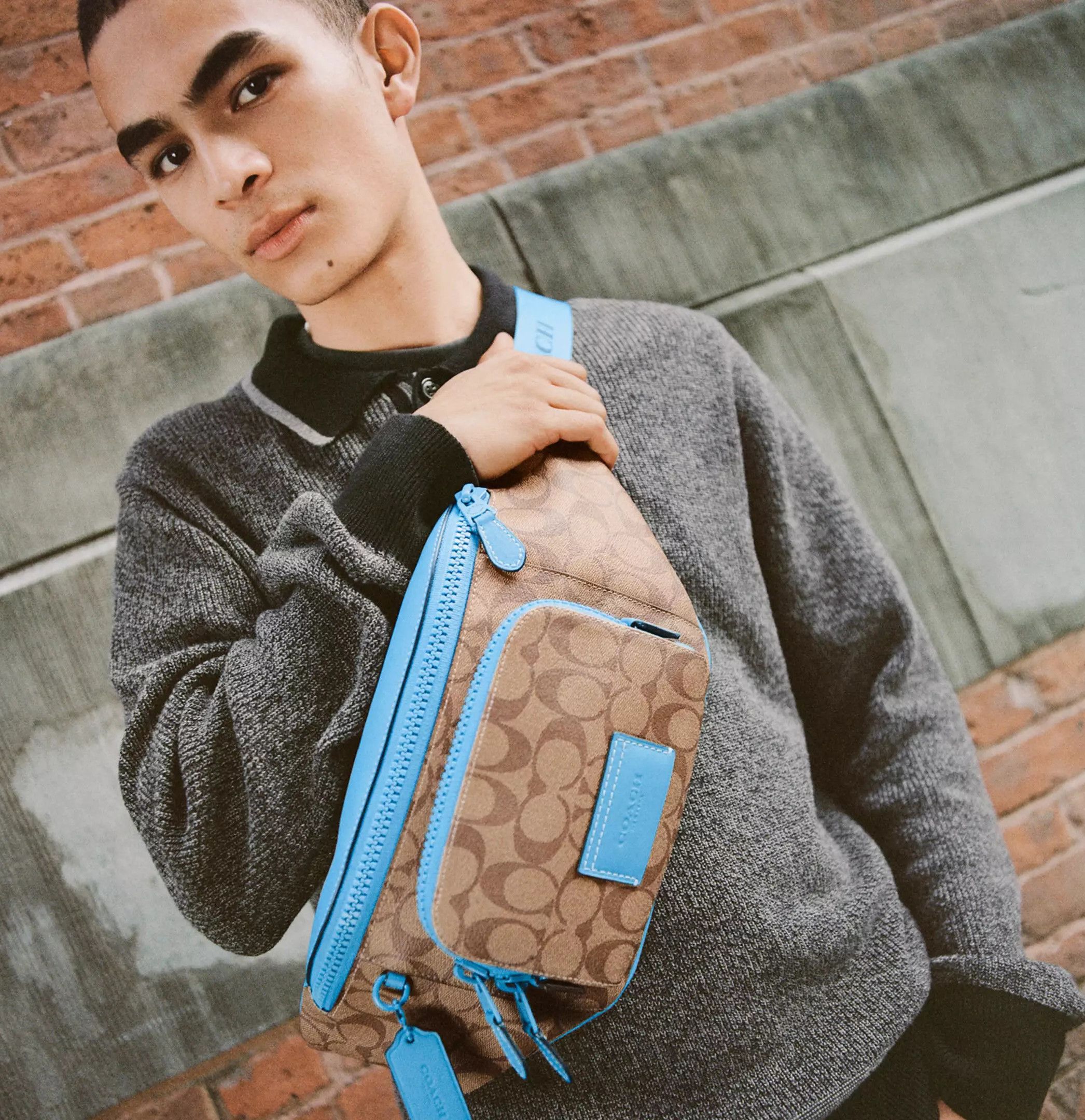 Coach Track Belt Bag In Colorblock Signature Canvas | Grailed