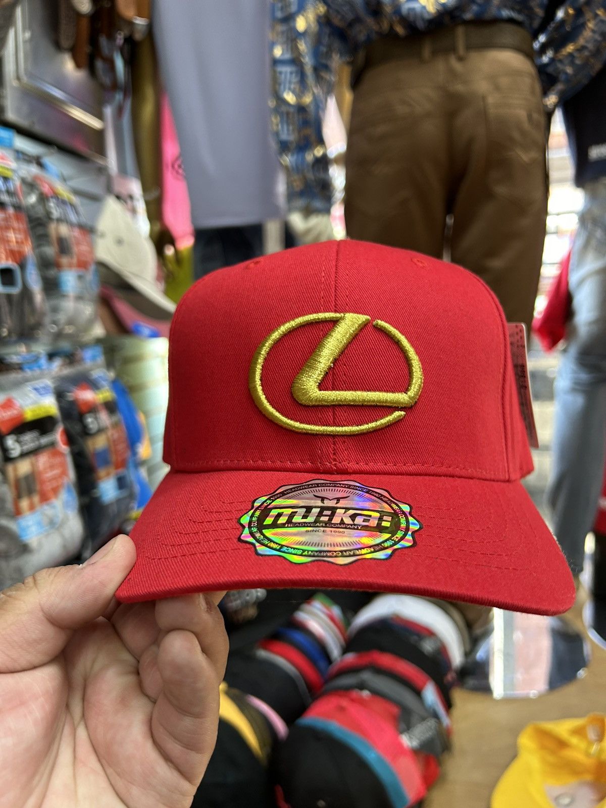 Streetwear × Vintage Lexus Motors Red Adjustable Hat | Grailed