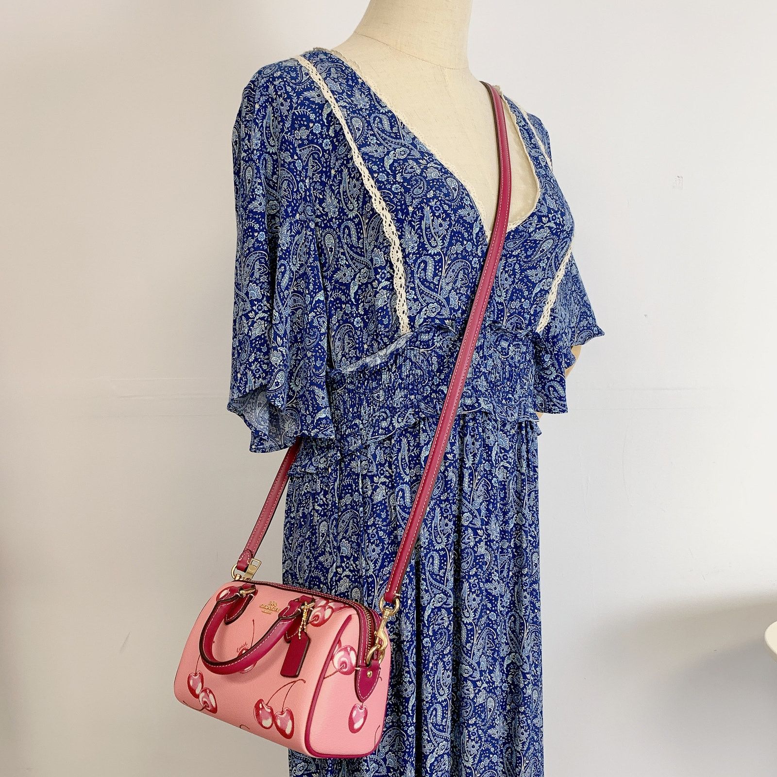 Coach Coach CR245 Mini Rowan Crossbody Cherry FLOWER PINK BRIGHT | Grailed