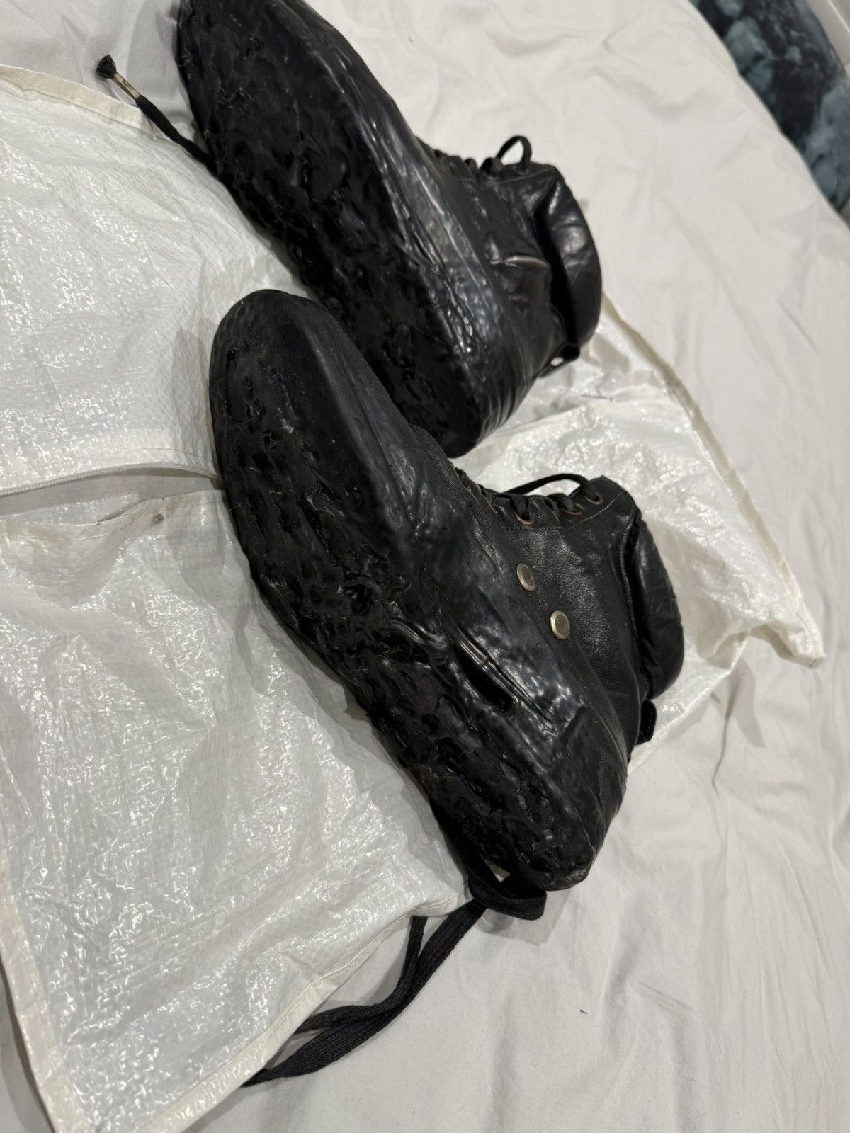 Carol Christian Poell Prosthetic protected kangaroo leather drip ...