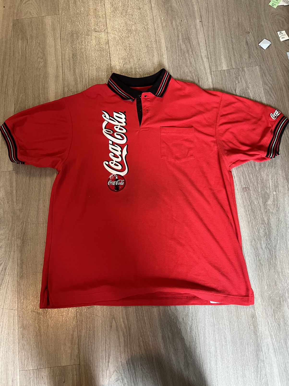 Coca Cola × Vintage Vintage Coca-Cola polo shirt | Grailed
