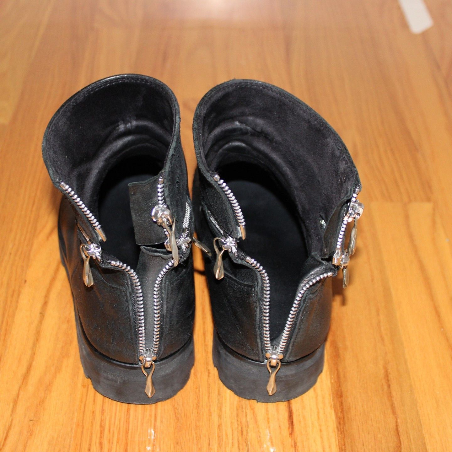 14th Addiction 14th addiction cross zip boots | Grailed