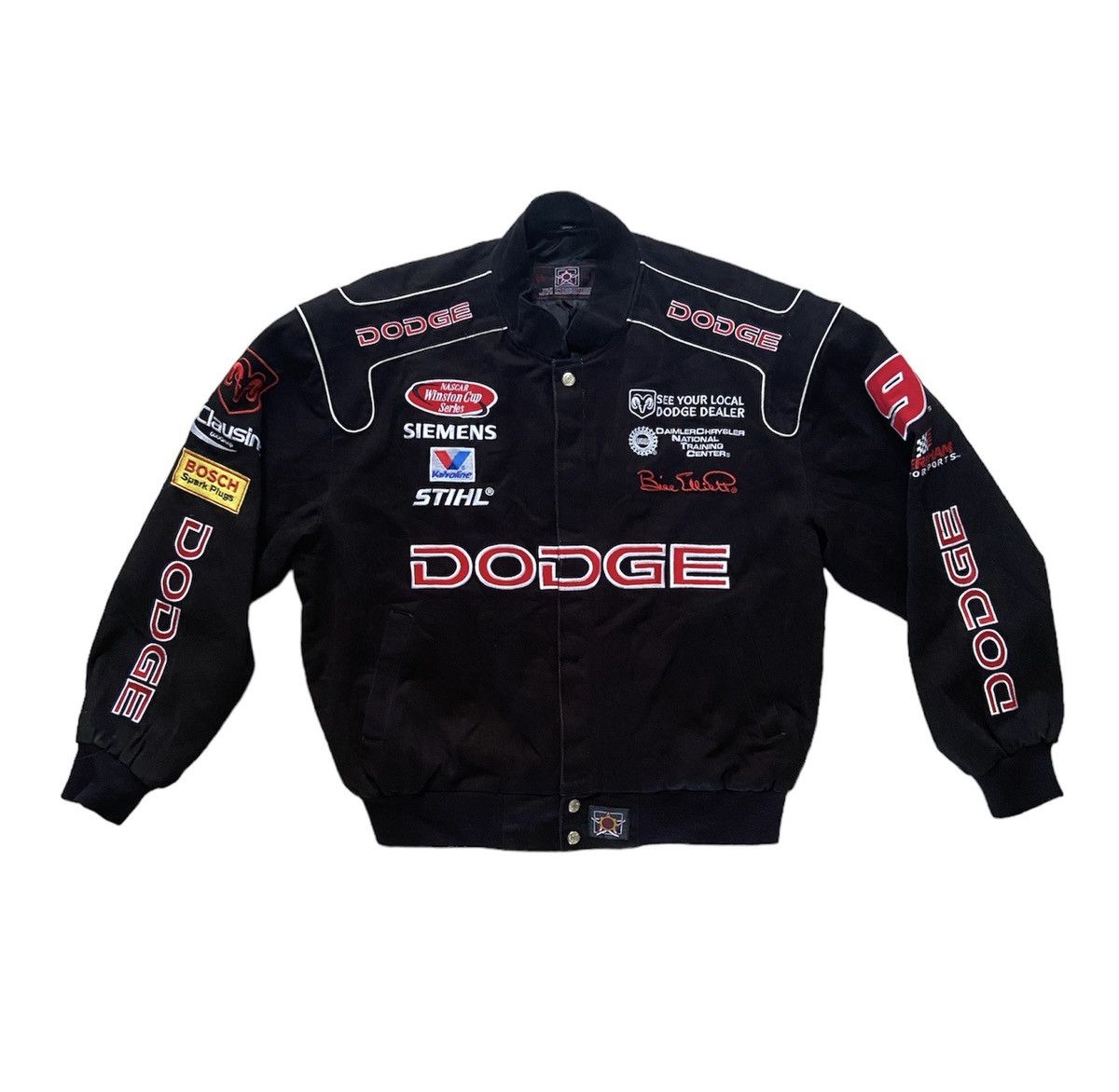 Jeff Hamilton Vintage 1980s Jeff Hamilton Dodge Racing Jacket | Grailed