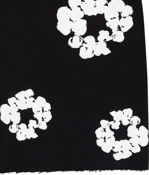 DENIM TEARS Denim Tears The Cotton Wreath Shorts Black (Size Medium ...