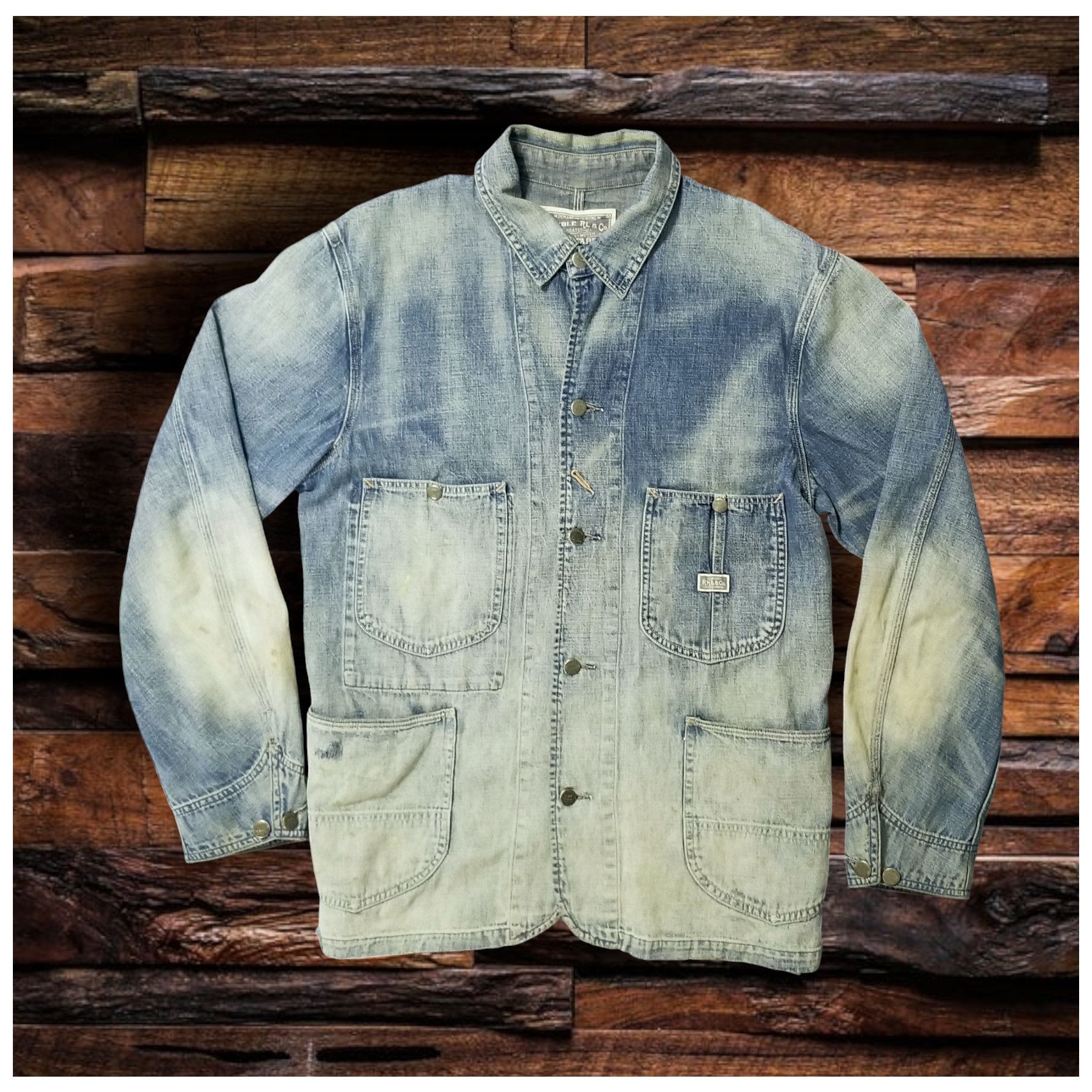 RRL Ralph Lauren DOUBLE RL RALPH LAUREN RRL DISTRESSED CHORE JACKET ...