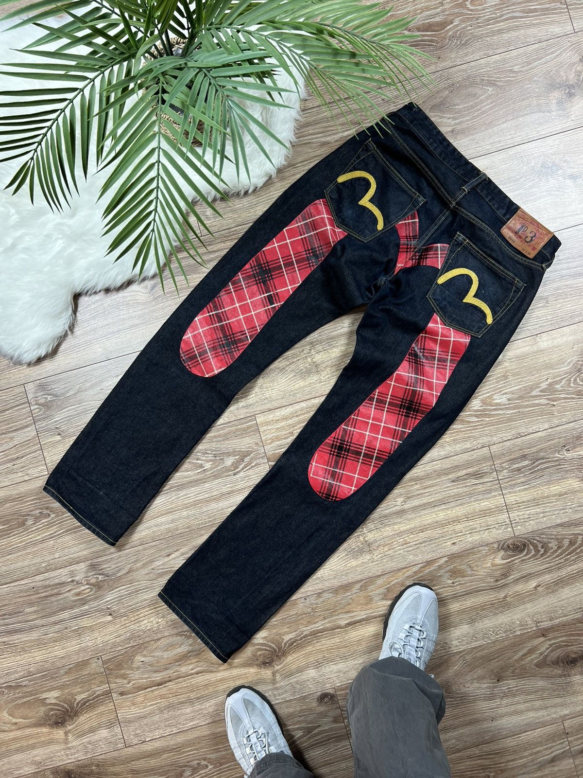 Evisu 🌾 EVISU VINTAGE FULL PRINT №3 Y2K SELVEDGE DENIM PANTS | Grailed