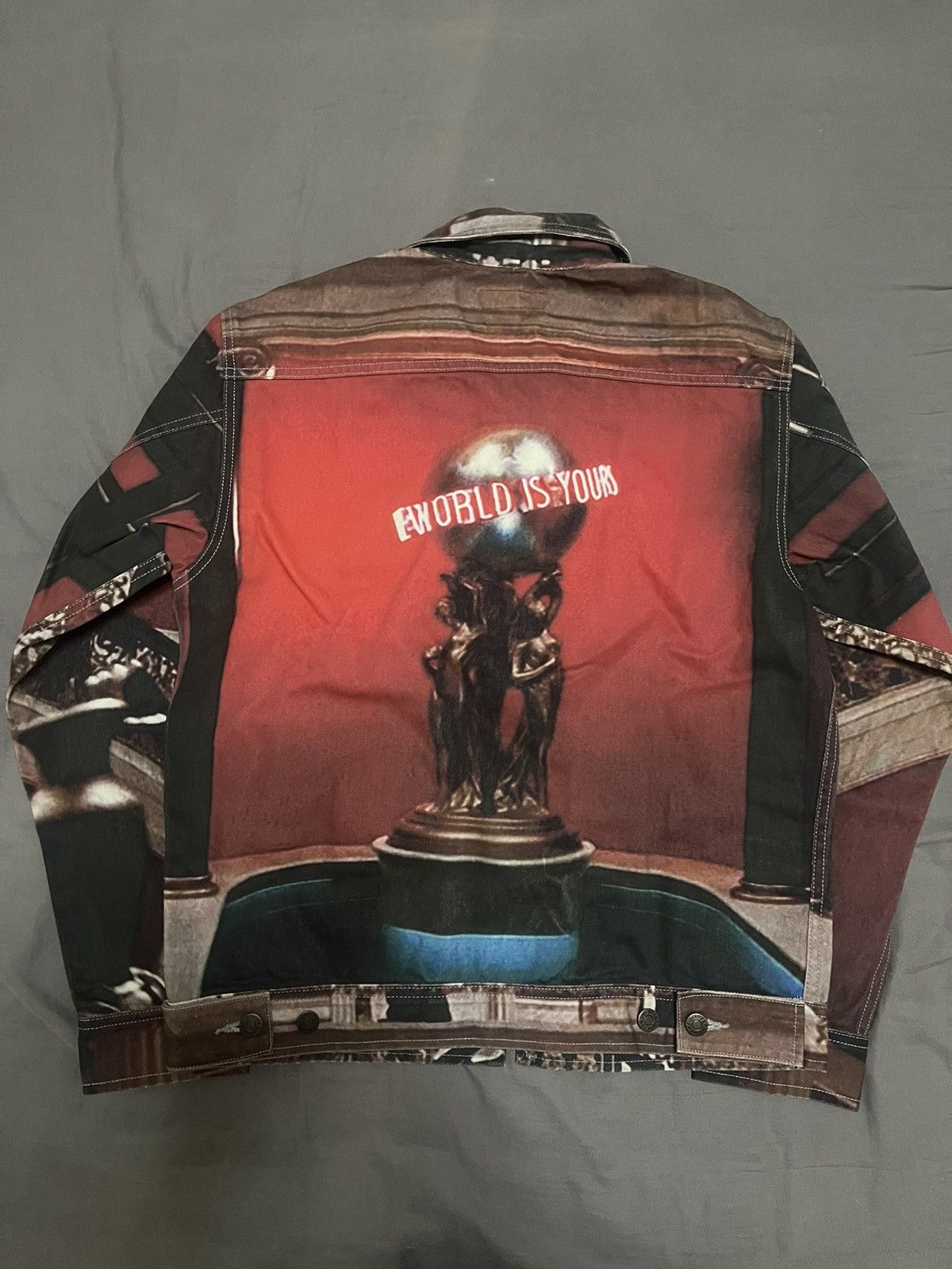 Supreme Supreme scarface the world is yours denim trucker Jacket | Grailed