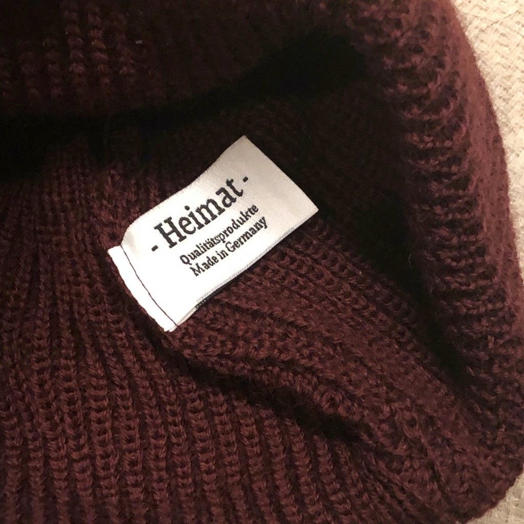 Heimat Textil Heimat Textil Mechanic's Hat Wool Watch Cap Burgundy ...