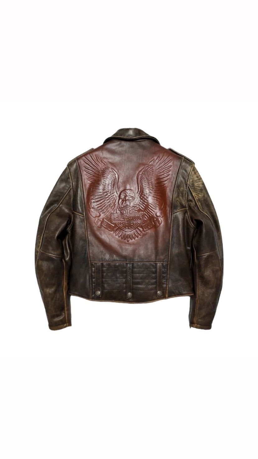 Very Rare leather jacket double rider harley davidson | Grailed