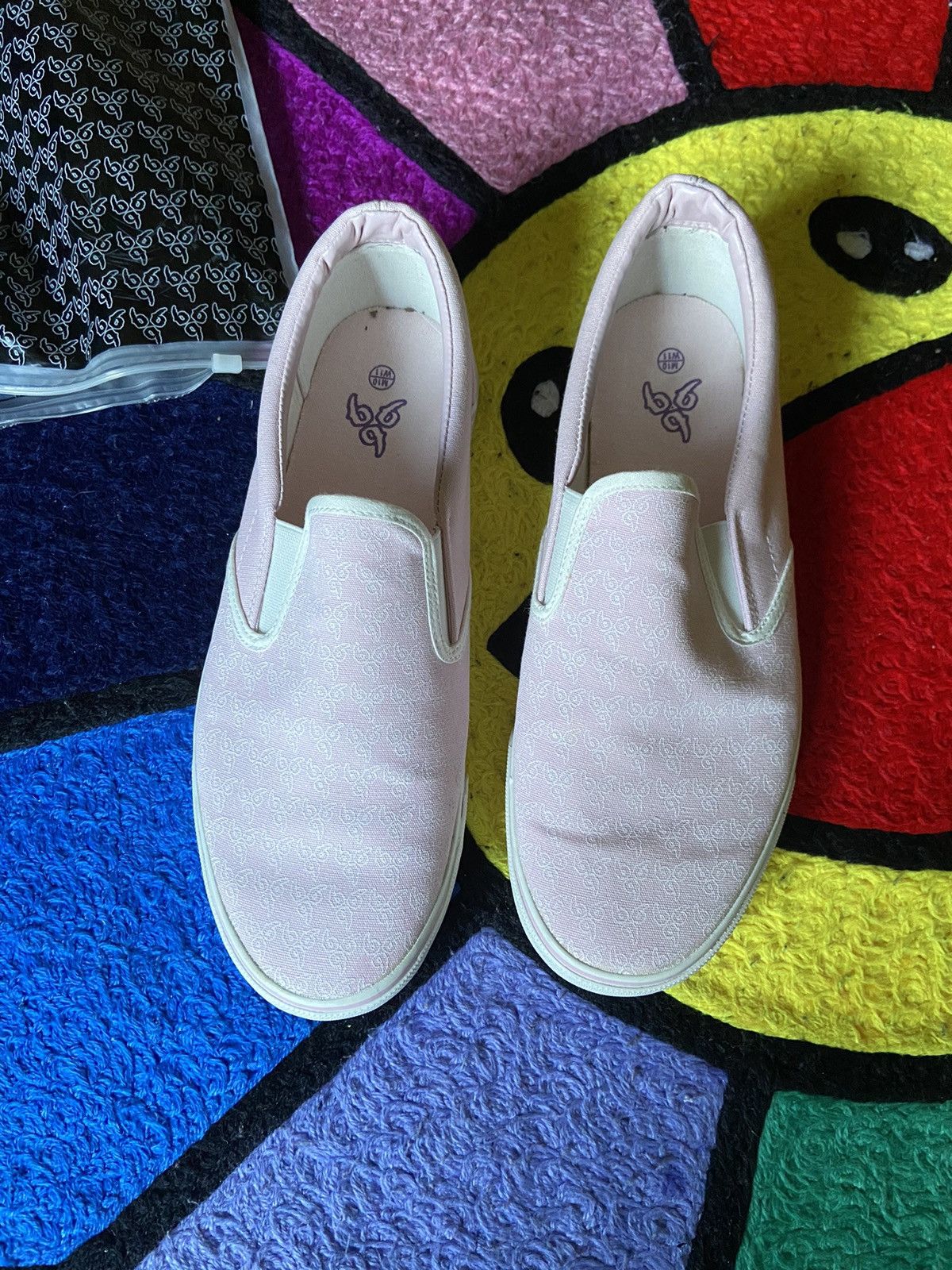 999 Club × Vintage Juice Wrld 999 no vanity pink slip ons | Grailed