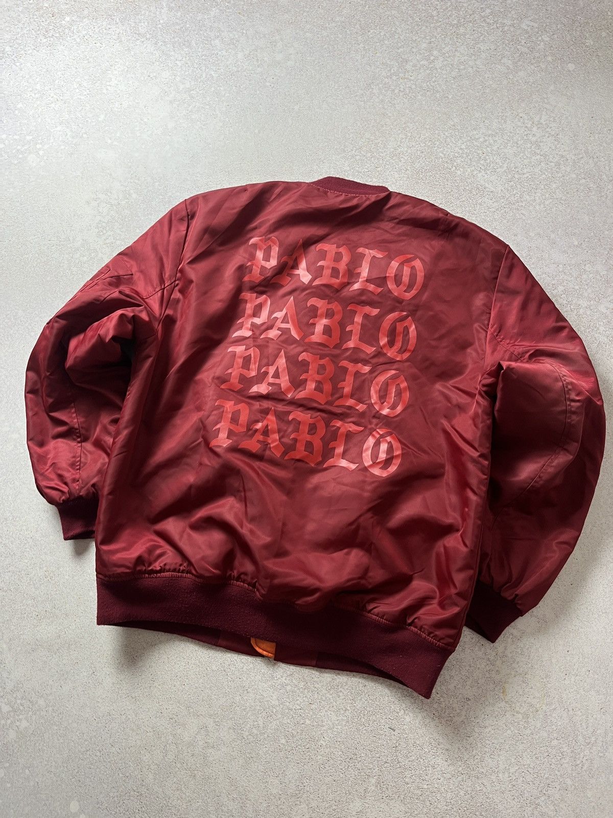 Alpha Industries × Kanye West × Yeezy ALPHA INDUSTRIES X KANYE WEST PABLO PABLO YEEZUS TOUR ...
