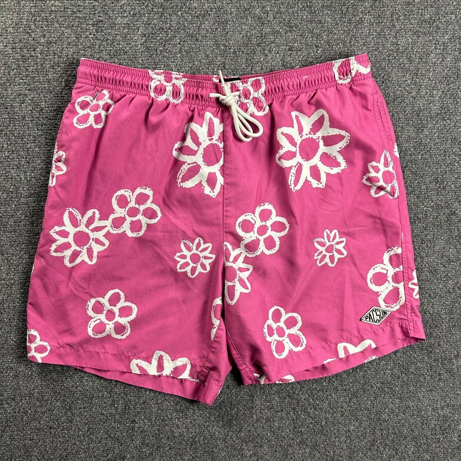 Pacsun Pacsun Swim Trunks Mens Large Mesh Lined Shorts Floral Logo ...