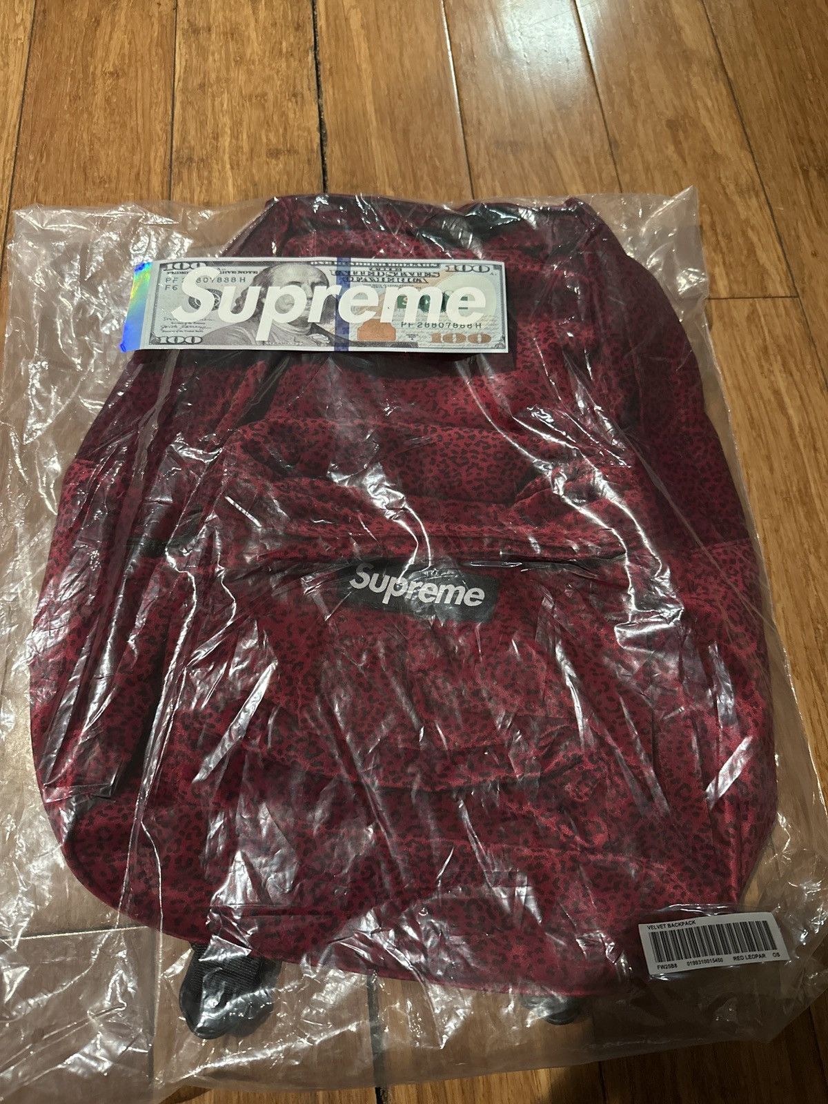 Supreme Sold out red leopard print supreme backpack | Grailed