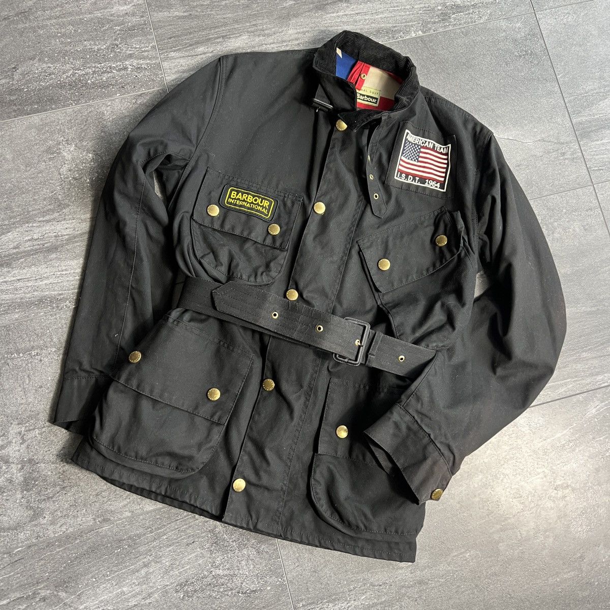 Barbour BARBOUR INTERNATIONAL SUIT BAKER Waxed Black Jacket | Grailed