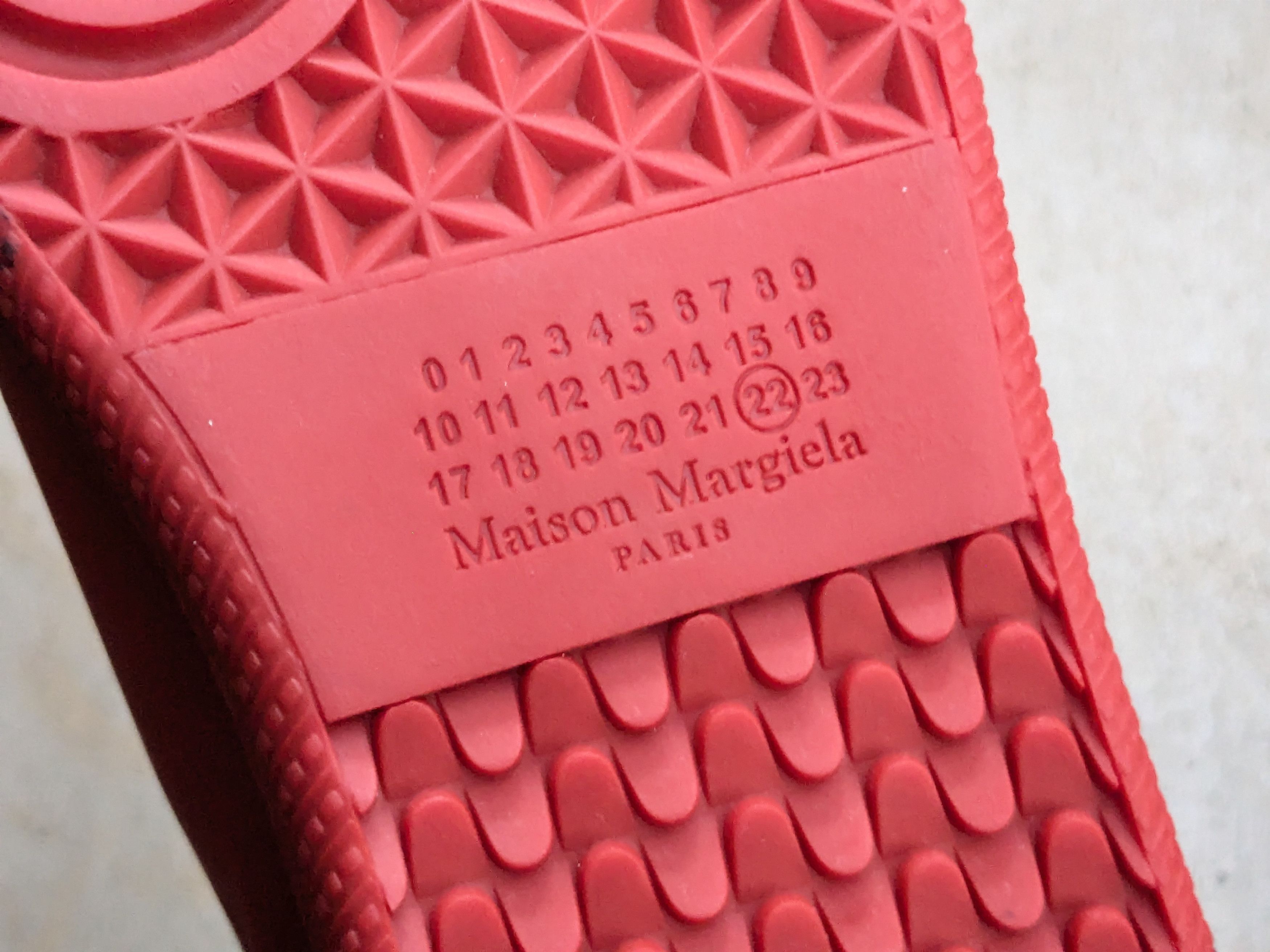 Maison Margiela Maison Margiela Future Red 10 43 Black Leather High ...