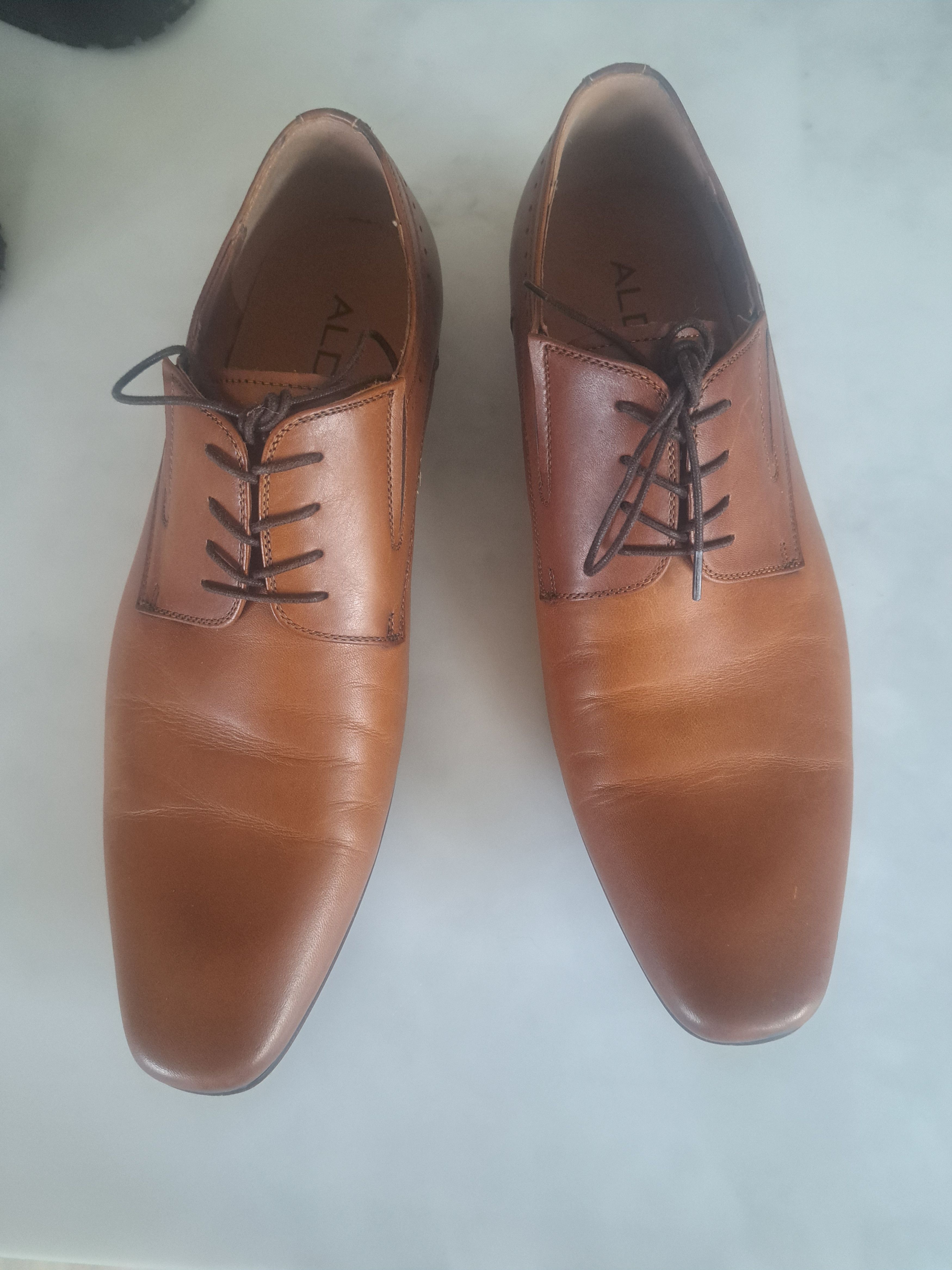 Aldo Aldo British tan cap toe derby Oxford | Grailed