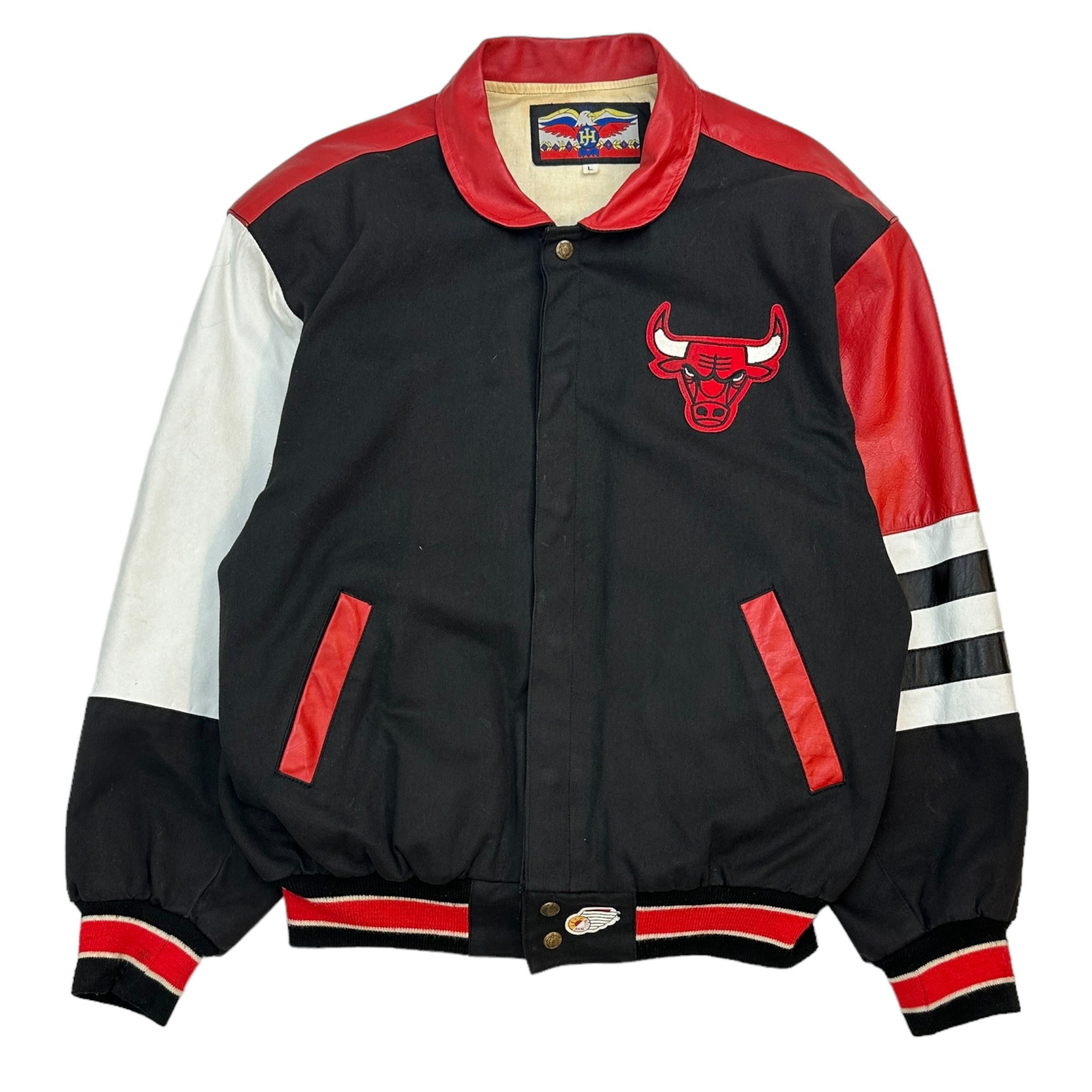 Jeff Hamilton Vintage Jeff Hamilton Chicago Bulls Leather Bomber | Grailed