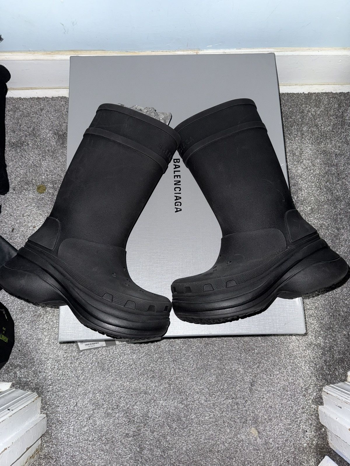 Balenciaga × Crocs BALENCIAGA CROC BOOT | Grailed