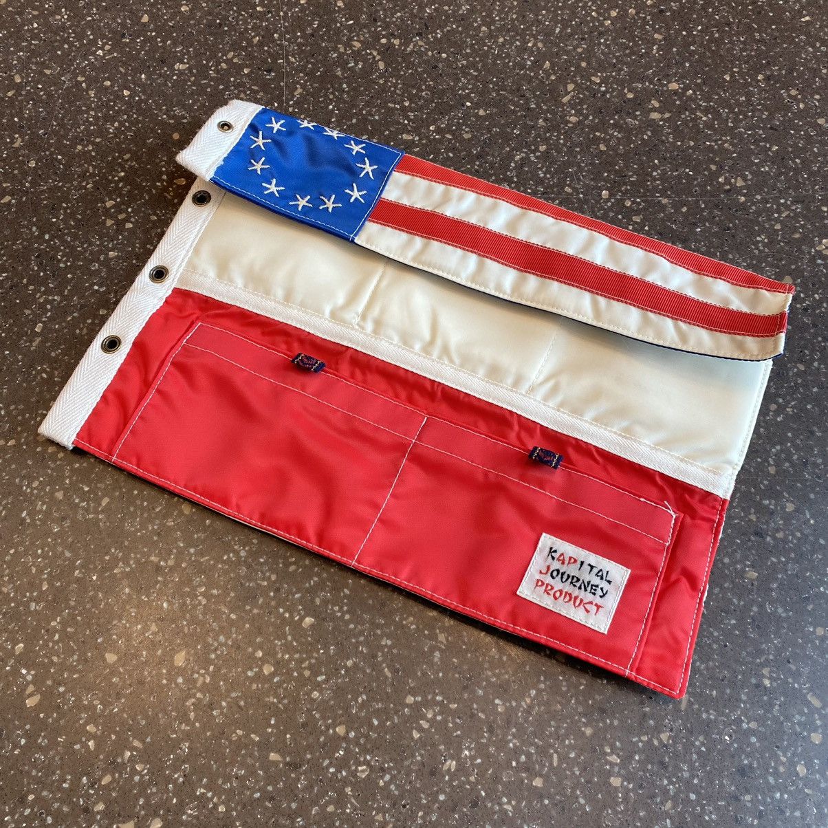 Kapital Kapital Flag American Flag Long Wallet Tri Fold Wallet | Grailed