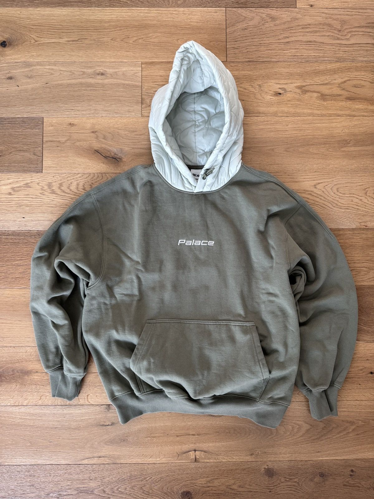 Palace Palace Baffled Font Hood The Deep Green | Grailed