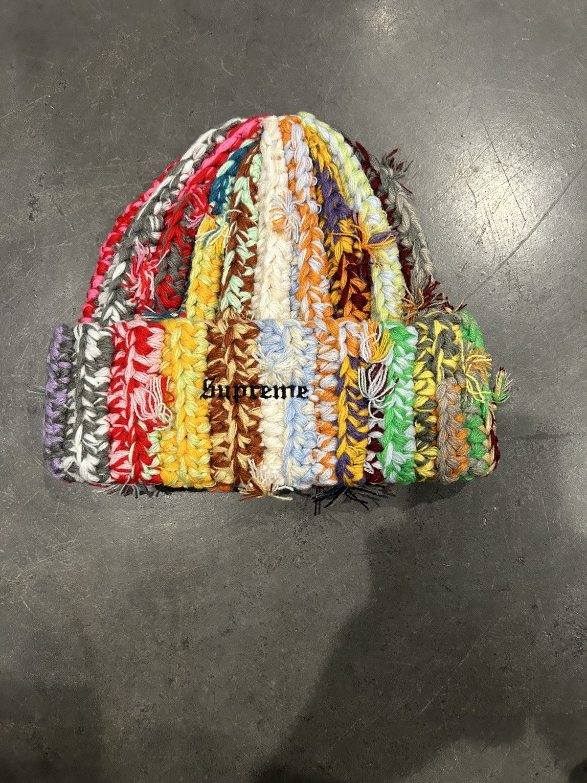 Supreme Supreme hand tied beanie multicolor | Grailed