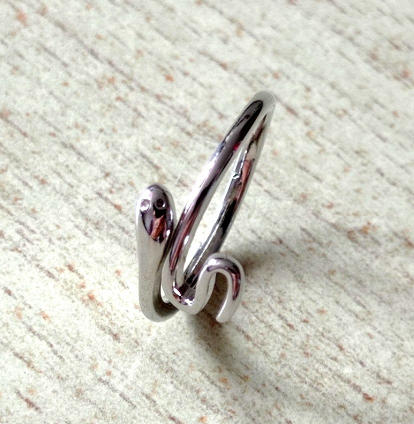 Vintage Punk Snake Tiny Silver Shine Ring Unique | Grailed