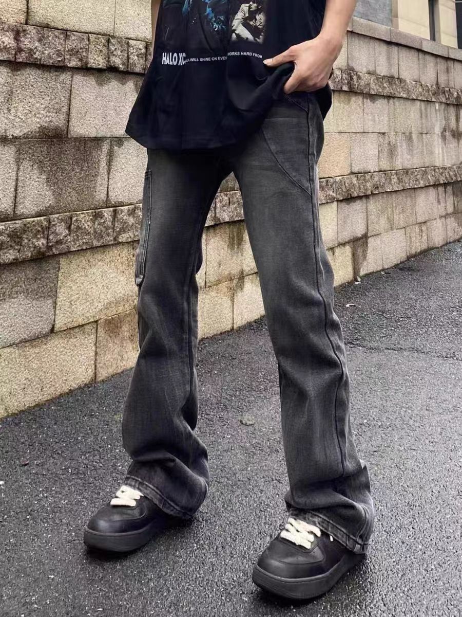 Japanese Brand × Jean × Streetwear High Street Distressed Contrast ...