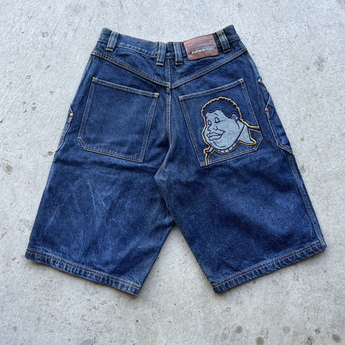 Fubu × Streetwear × Vintage Vintage Platinum Fubu Fat Albert Jorts ...