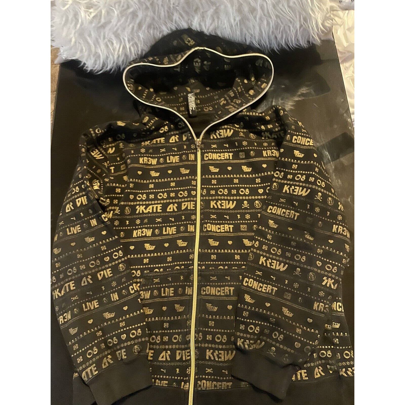 Vintage Vintage Krew Skate Or Die Terry Kennedy Full Zip Hoodie Rare ...