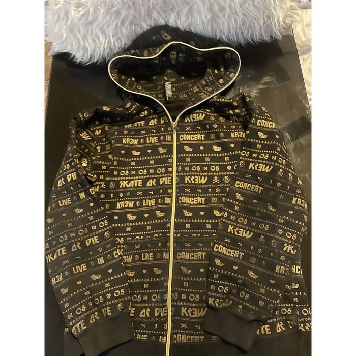 Vintage Vintage Krew Skate Or Die Terry Kennedy Full Zip Hoodie Rare ...