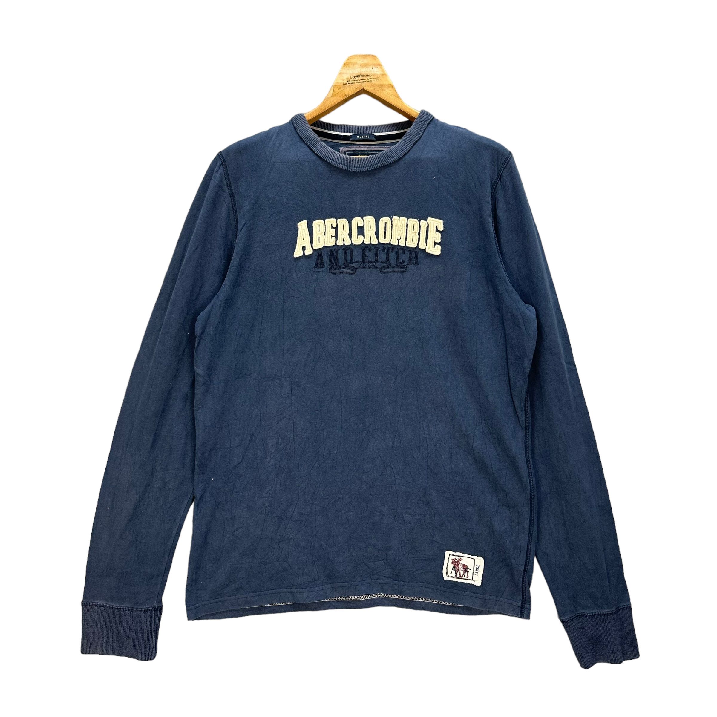 Abercrombie & Fitch AMBERCROMBIE BIG LOGO SWEATER #7770-170 | Grailed