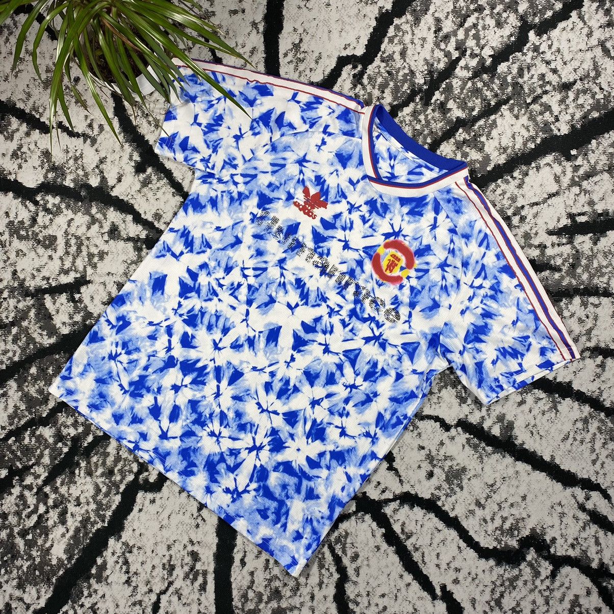 Vintage BLOKECORE ⚽️ ADIDAS MANCHASTER UNITED SOCCER JERSEY TEE KIT ...