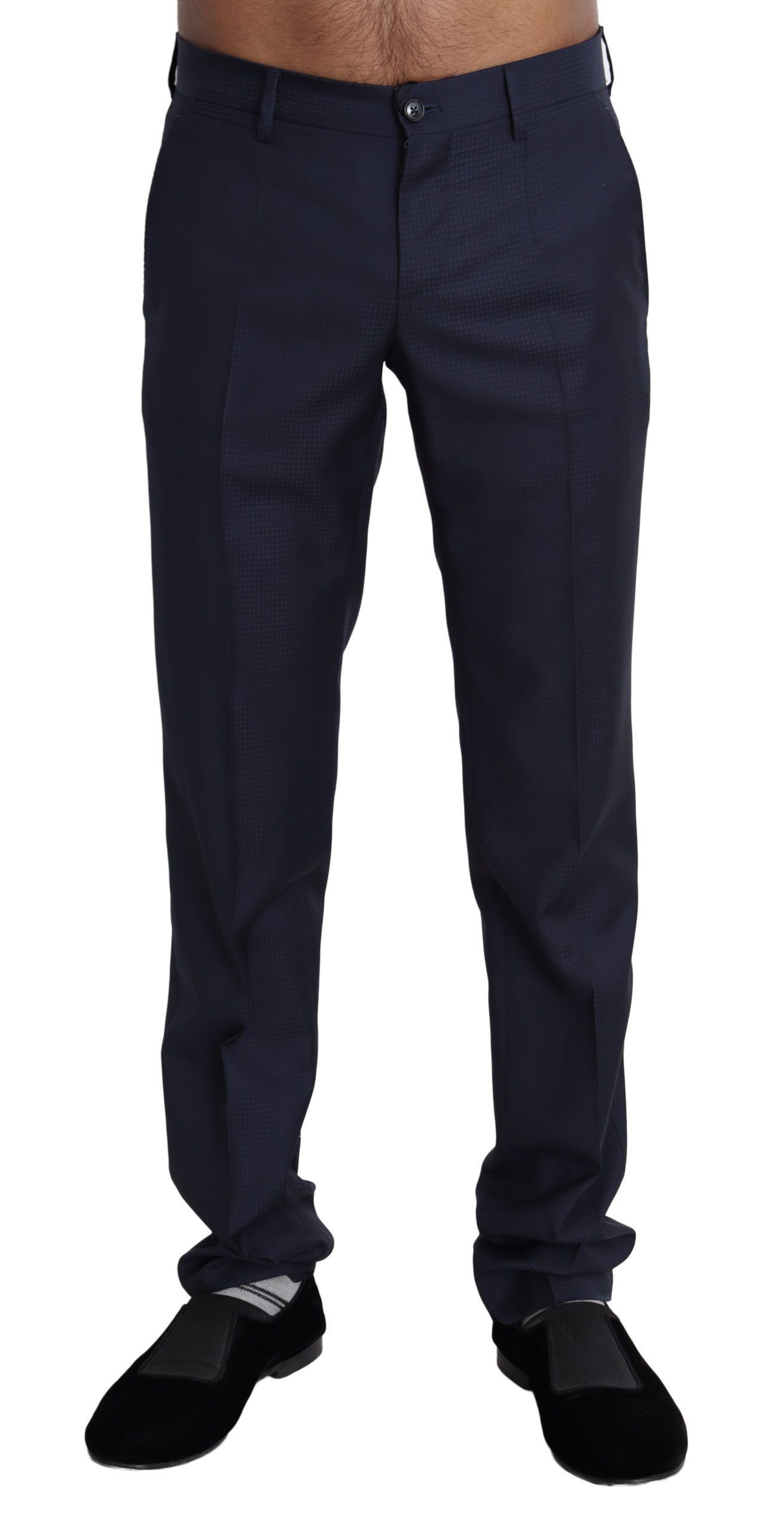 Dolce & Gabbana Dolce & Gabbana Navy Blue Dress Formal Men Trouser ...