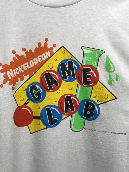 Vintage 🧪 1996 Nickelodeon Game Lab Slime 90s vintage graphic tee | Grailed