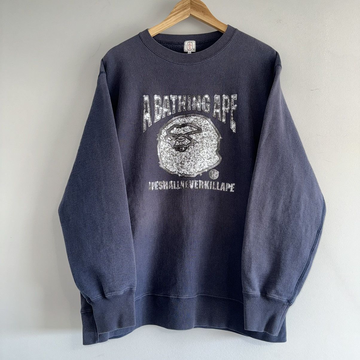 Bape OG Cash Money Records Angry Ape Jewelry Crewneck Sweater | Grailed