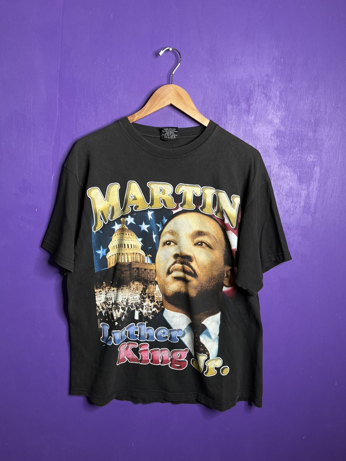 Rap Tees × Vintage Vintage 90s Mart Luther king I have a dream rap tee ...