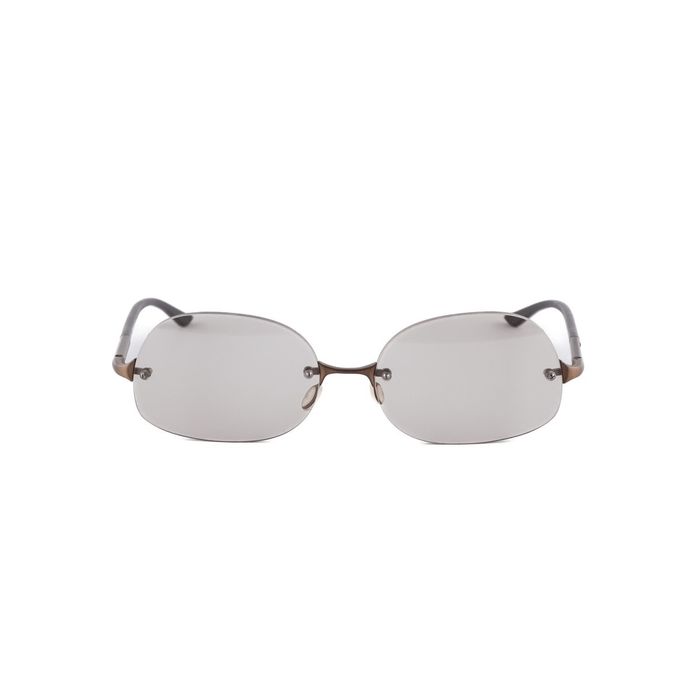 Prada Vintage Prada Rimless Logo Bronze Sunglasses | Grailed